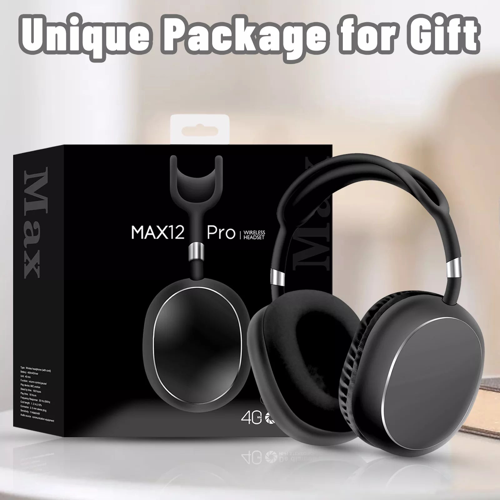 Akz Max 12 Pro - casque d'écoute sans fil pour telephone air pro max a
